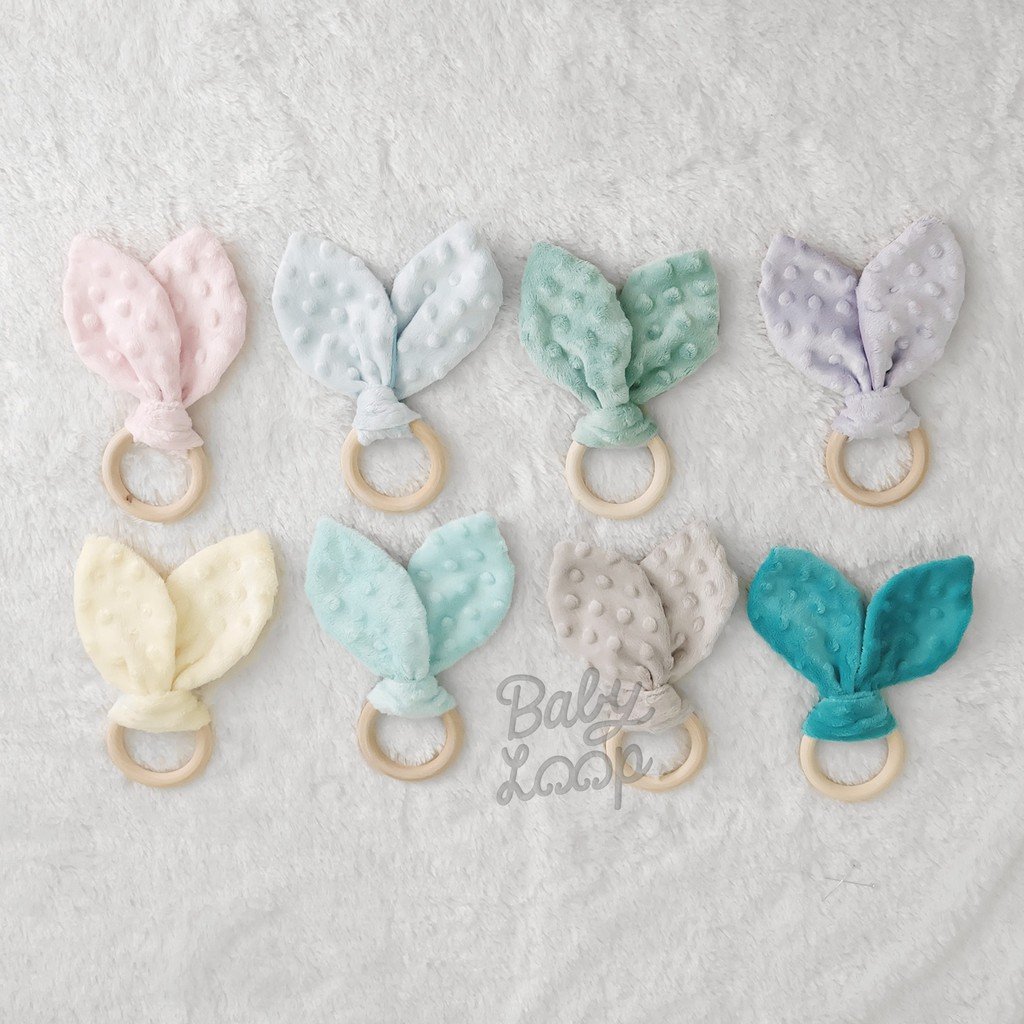 Bunny Wooden Teether - Baby Loop